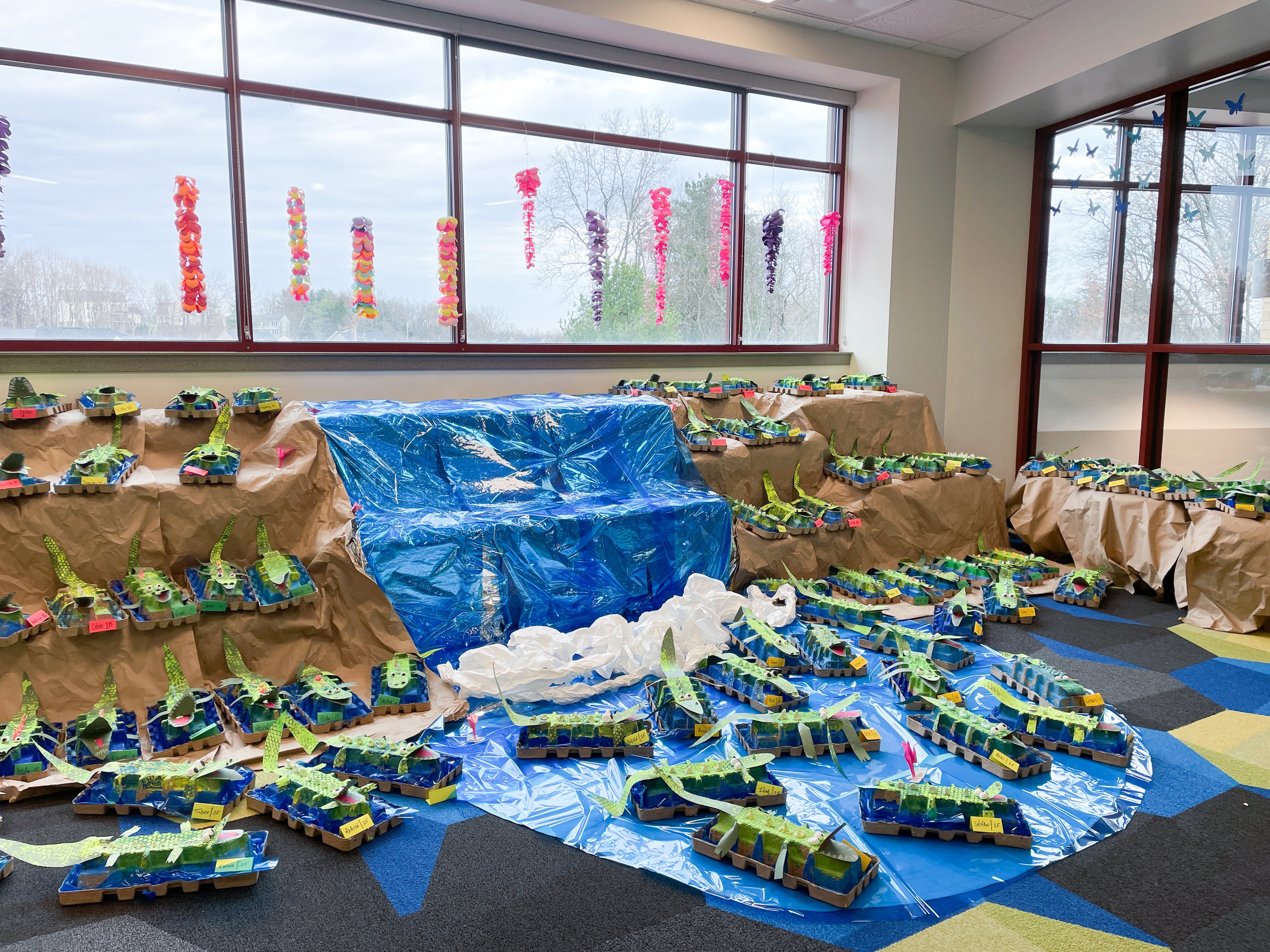 DIY Waterfall Display for an Art Show – Art With Mrs. E