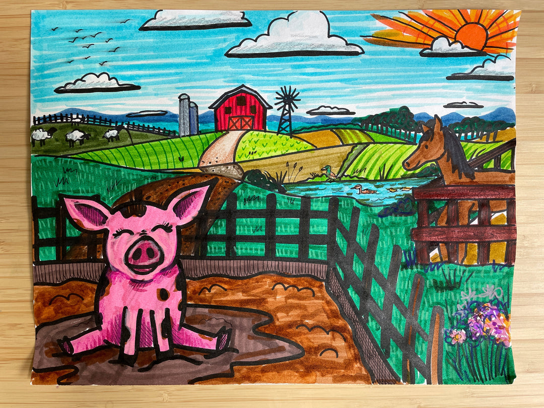 Farm Animal Drawing Guide for Elementary Students – Art With Mrs. E