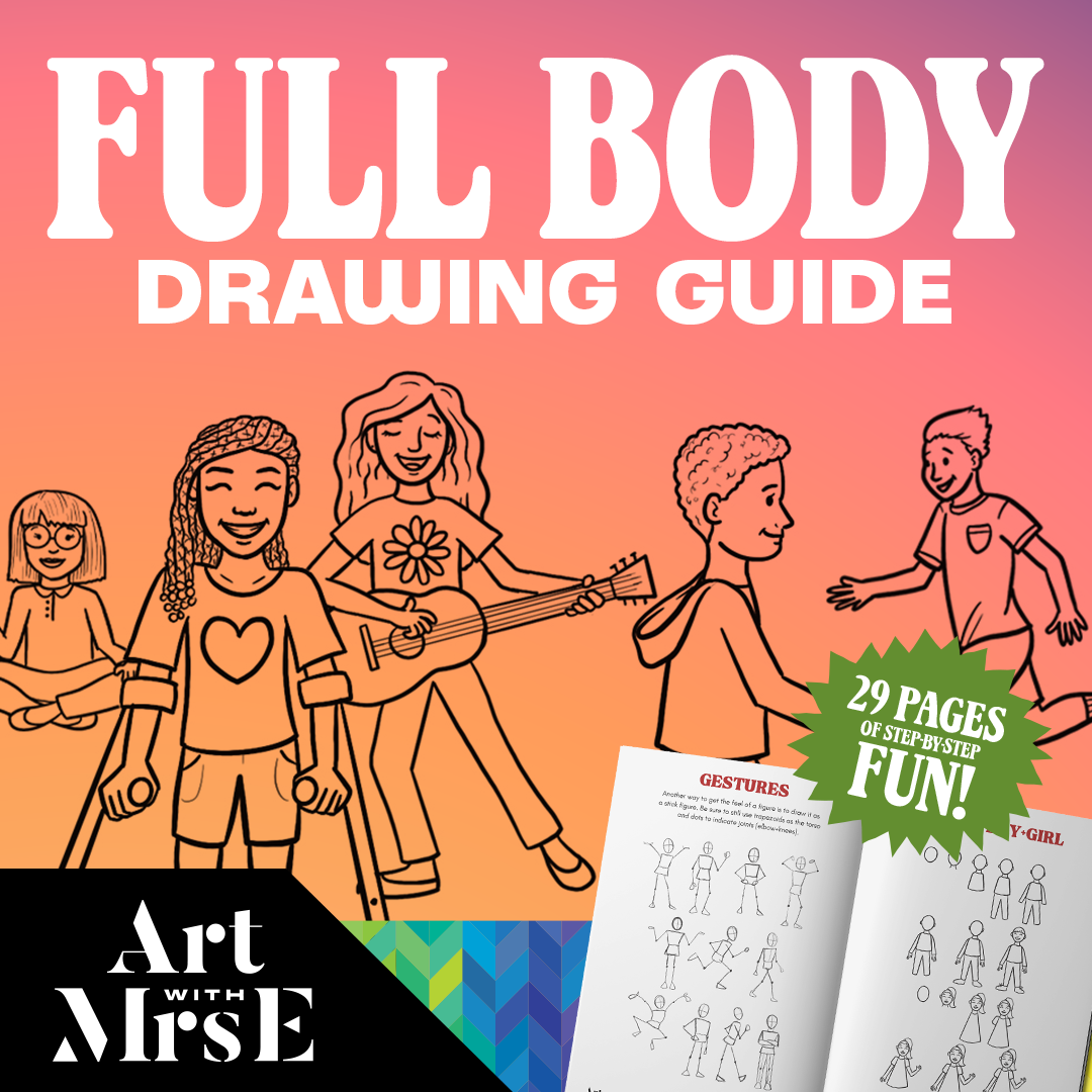 Full-Body Drawing Guide for Kids | Digital Download – Art With Mrs. E