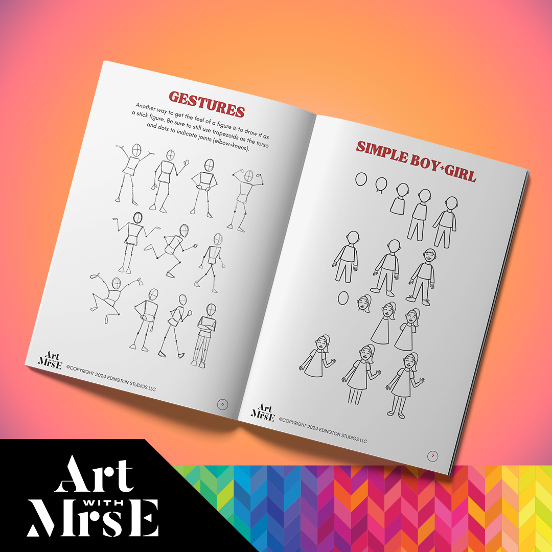 Full-Body Drawing Guide for Kids | Digital Download – Art With Mrs. E