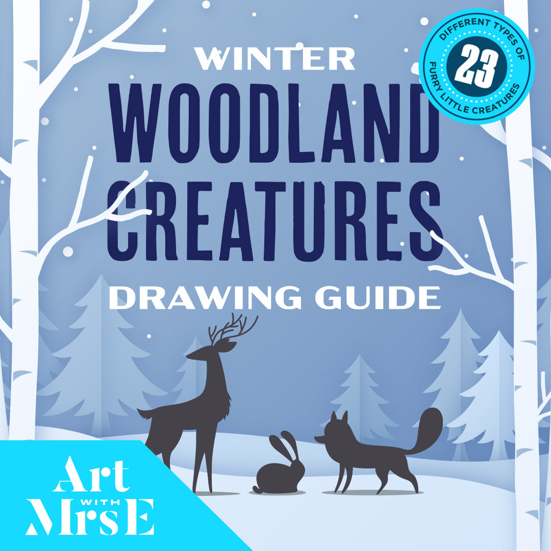 Woodland Creatures Drawing Guide | Digital Download – Art With Mrs. E