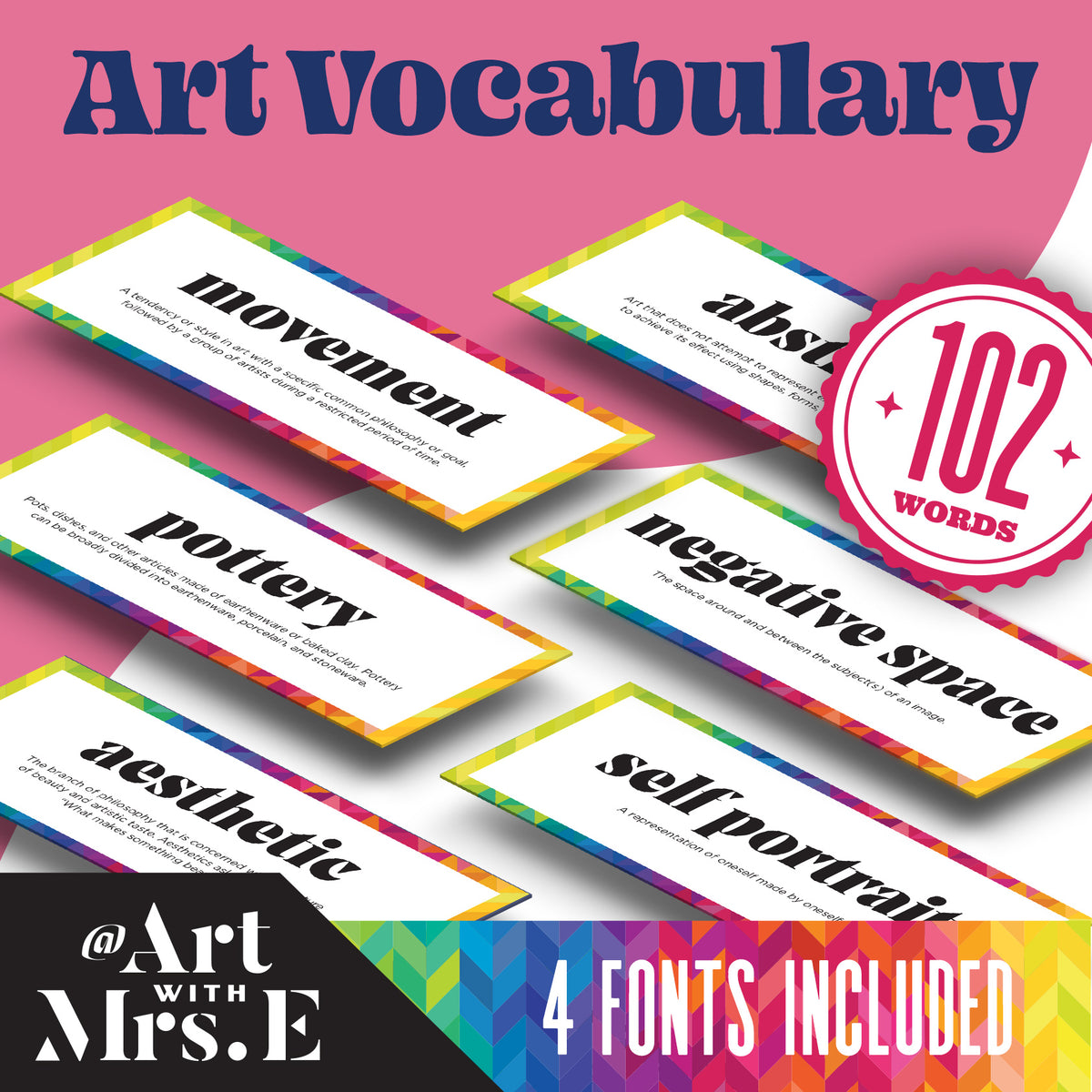 Art Vocabulary | Digital Download – Art With Mrs. E