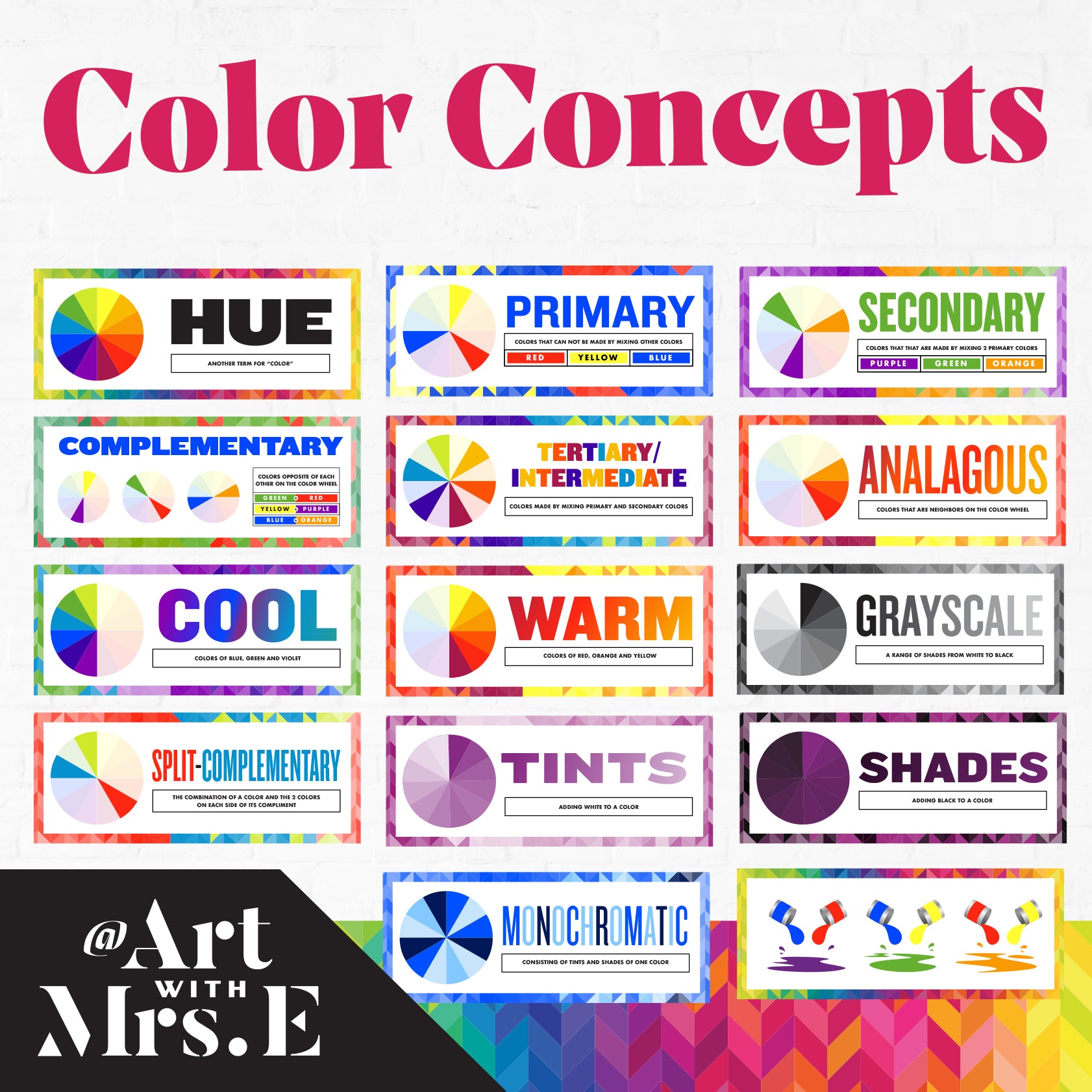Color Concepts - Classroom Visual | Digital Download – Art With Mrs. E