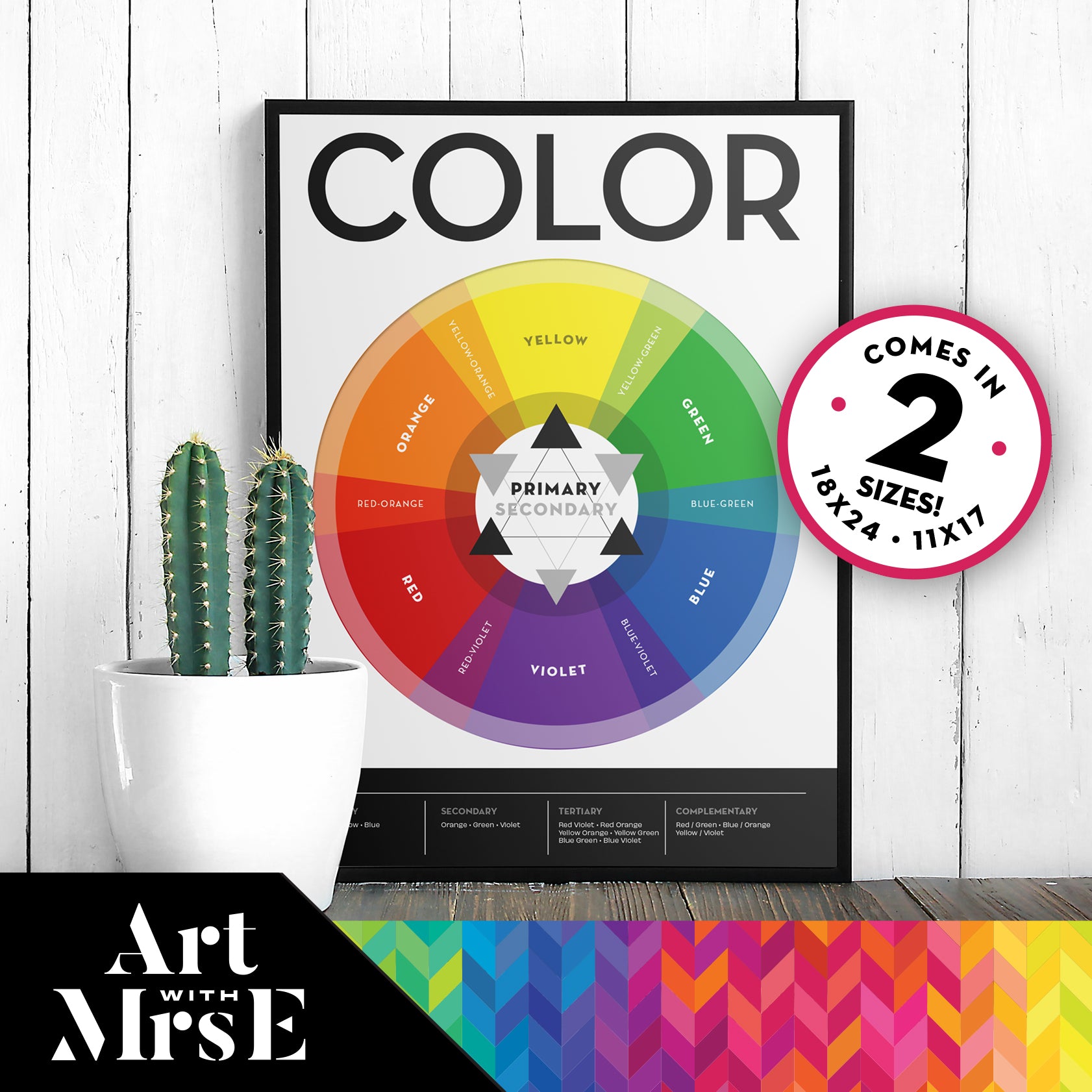 Color Wheel Poster | Digital Download – Art With Mrs. E