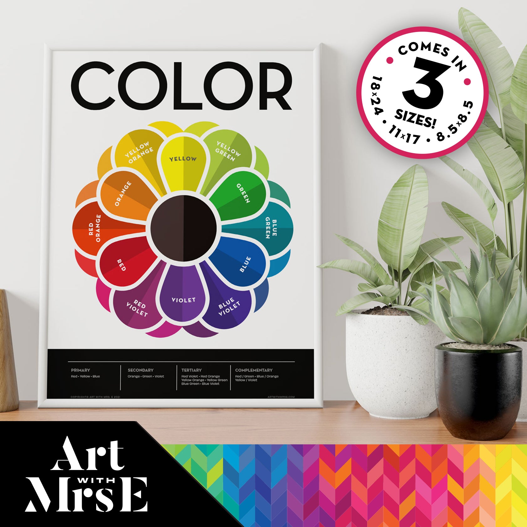 Floral Color Wheel | Digital Download – Art With Mrs. E