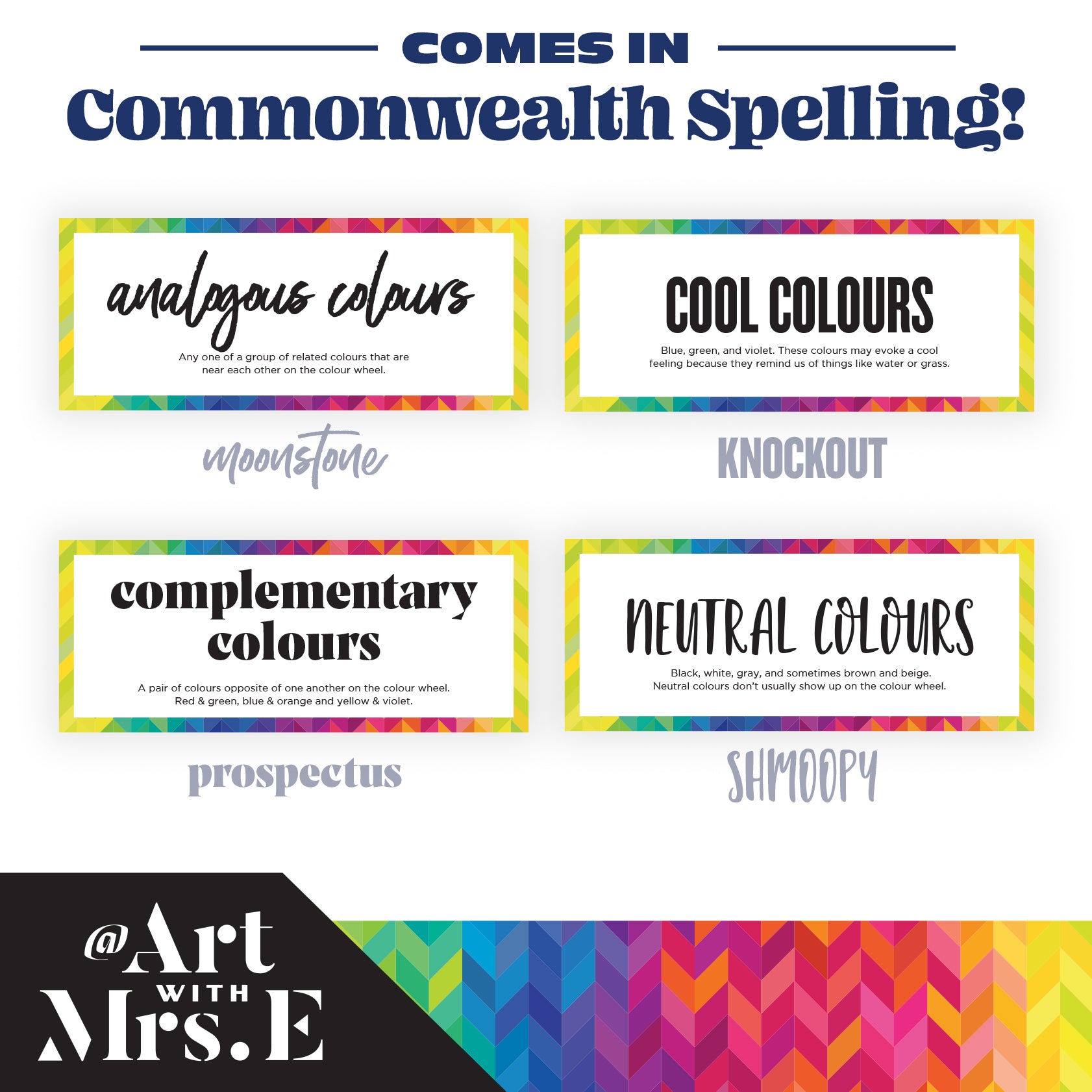 Art Vocabulary | Digital Download – Art With Mrs. E