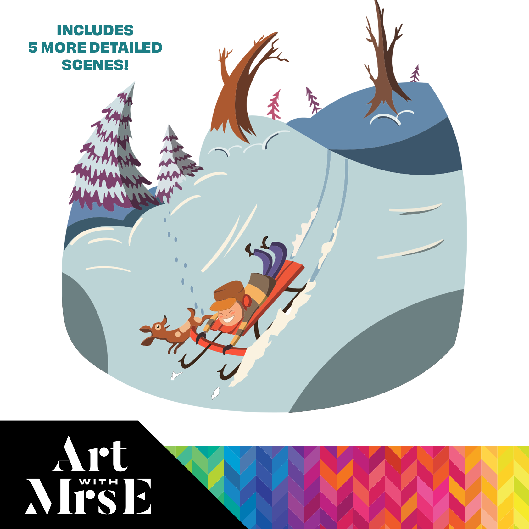 Kids Winter Fun Clip Art Set – Art With Mrs. E