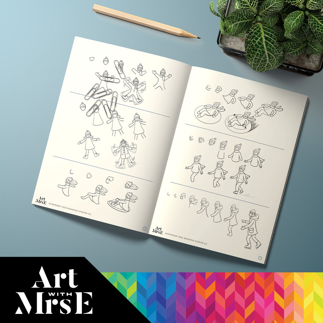 Winter Drawing Guide | Digital Download – Art With Mrs. E
