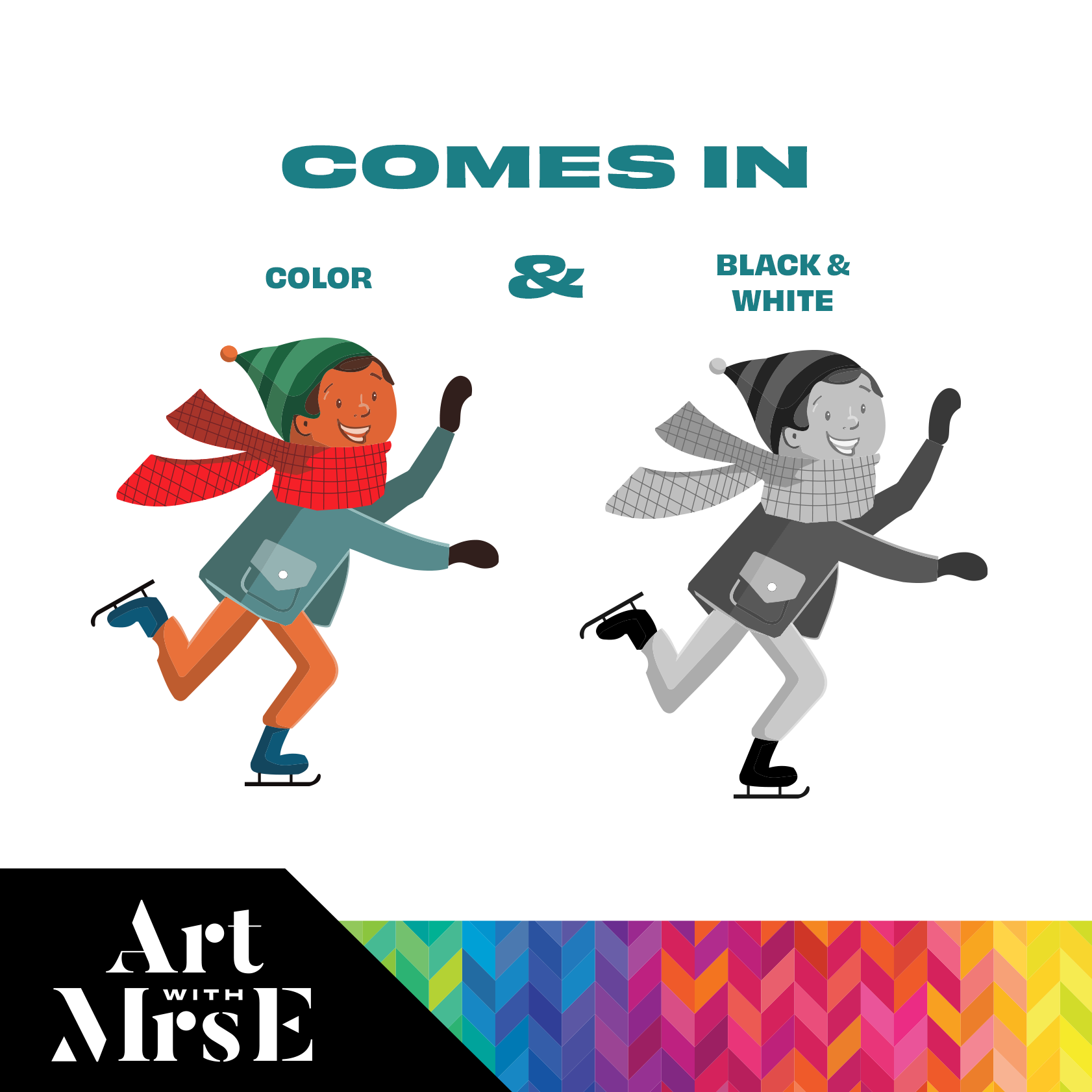 Kids Winter Fun Clip Art Set – Art With Mrs. E